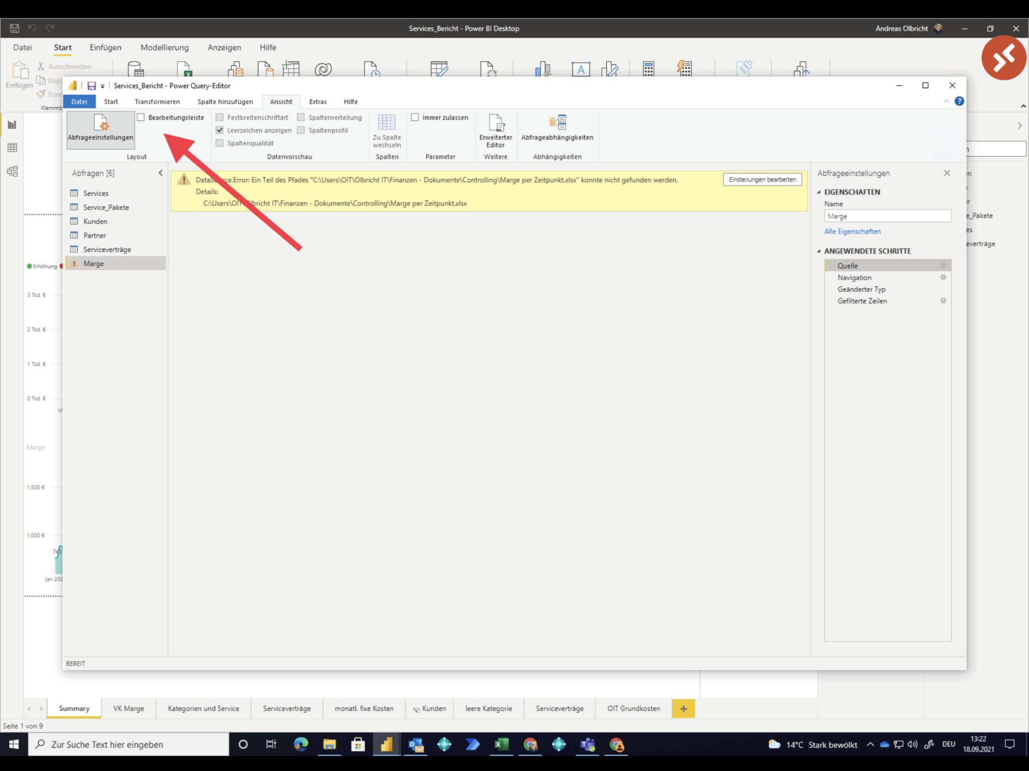 Power BI - move the local Excel file to OneDrive or SharePoint - noprob ...