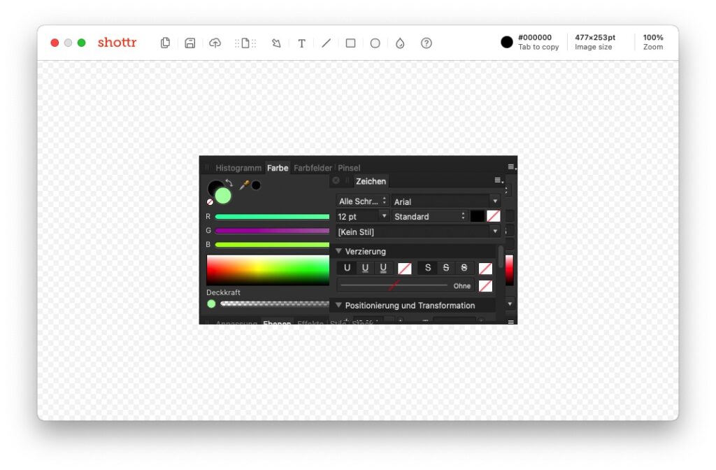 Shottr: kostenlose Mac-App für Screenshots - noprob.oit.digital
