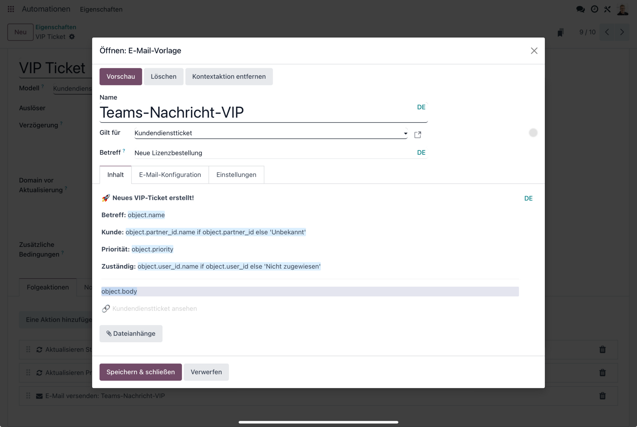 Send HTML-formatted emails in Odoo 18 (instead of webhooks for Microsoft Teams) 🚀 - noprob.oit ...